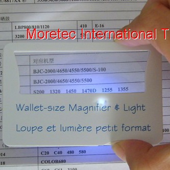 LED card magnifying glass