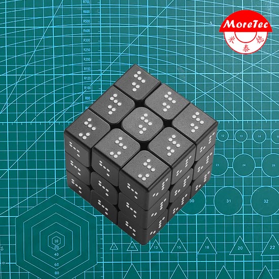 Custom Braille Rubik's Cube